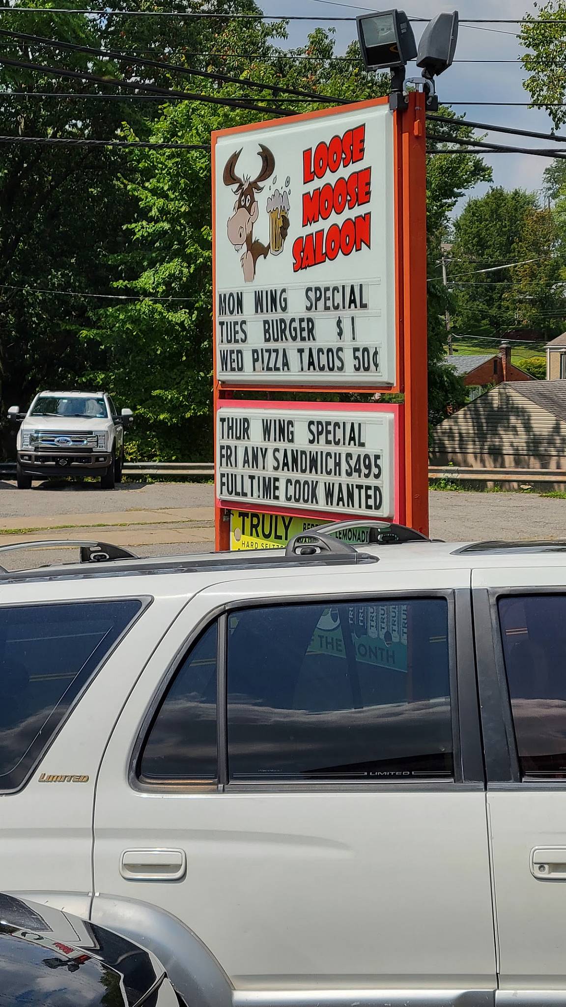Menu at Loose Moose Saloon pub & bar, Baldwin
