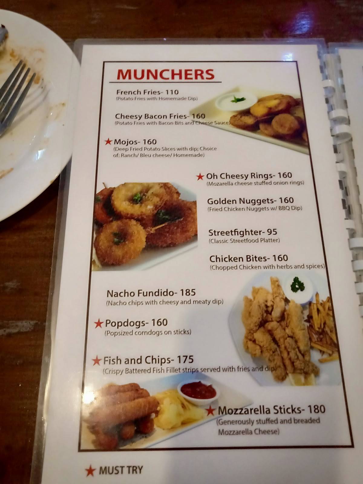 Menu at Lounge Cafe, Las Pinas