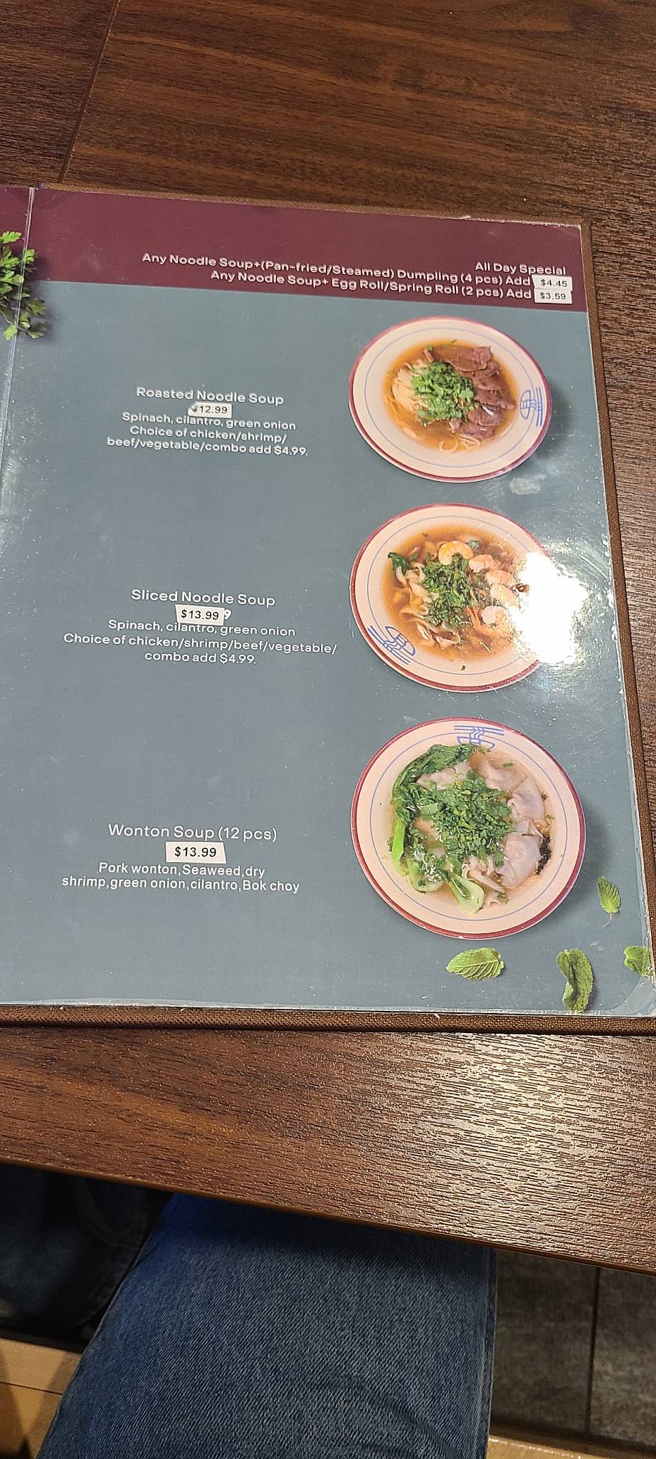 Menu at Fun noodle bar Slide Rd, Lubbock, Slide Rd ste 8