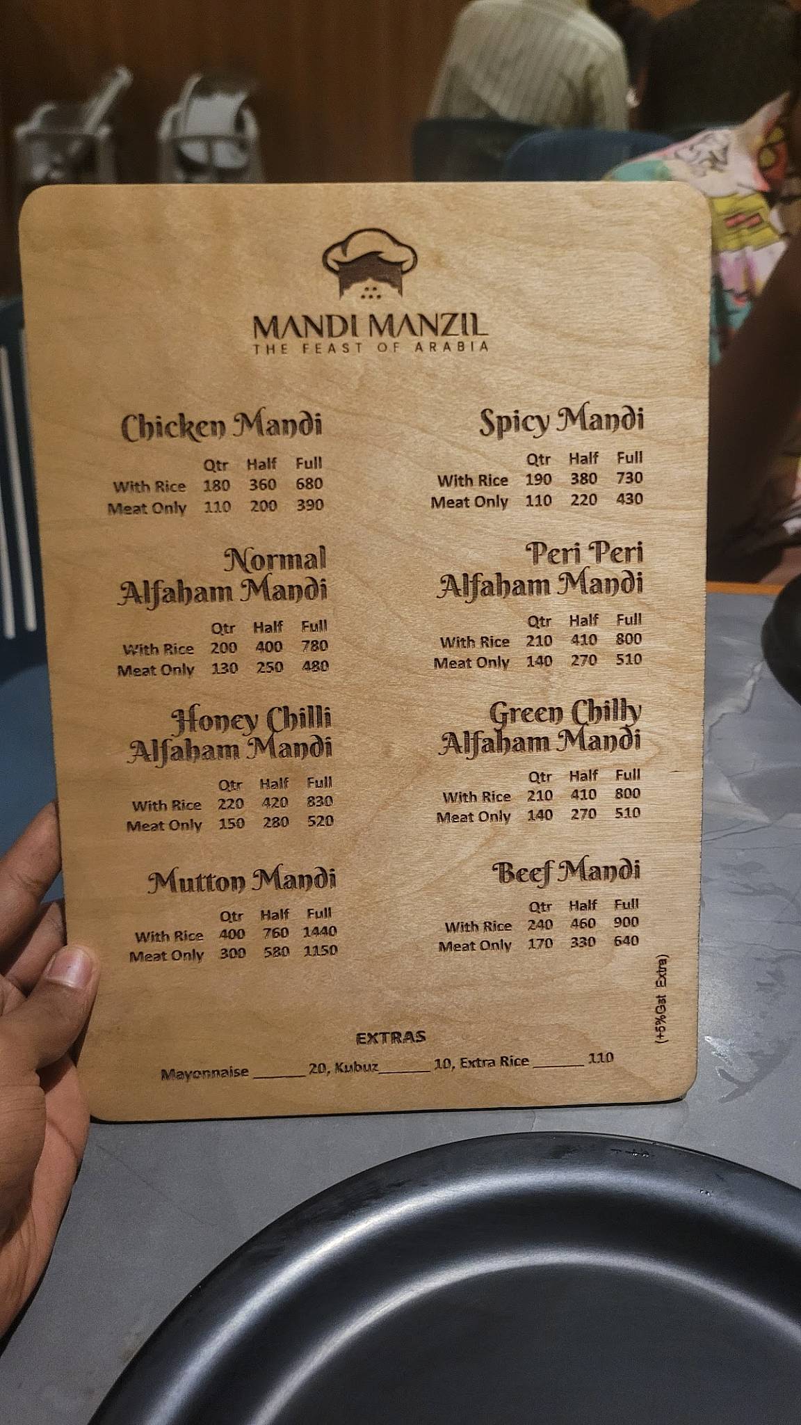 Menu at MANDI MANZIL, Kazhakkoottam