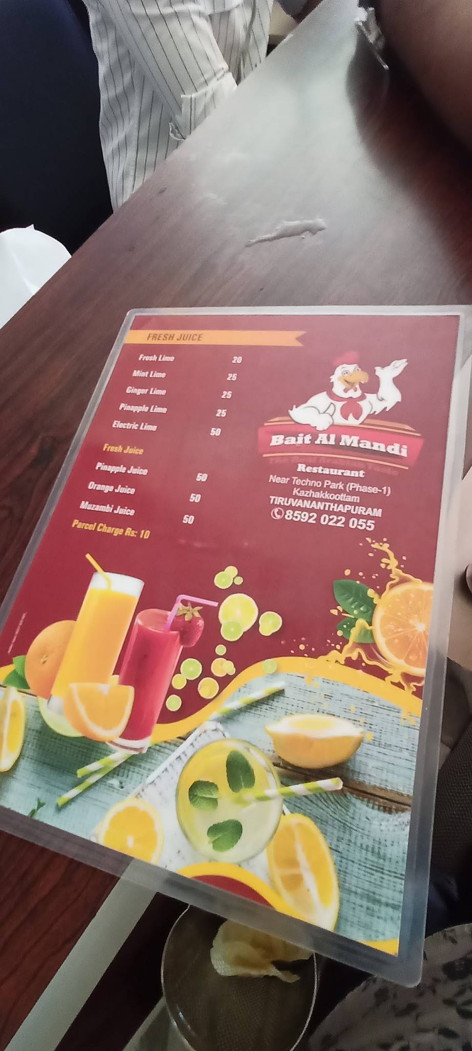 Menu at MANDI MANZIL, Kazhakkoottam