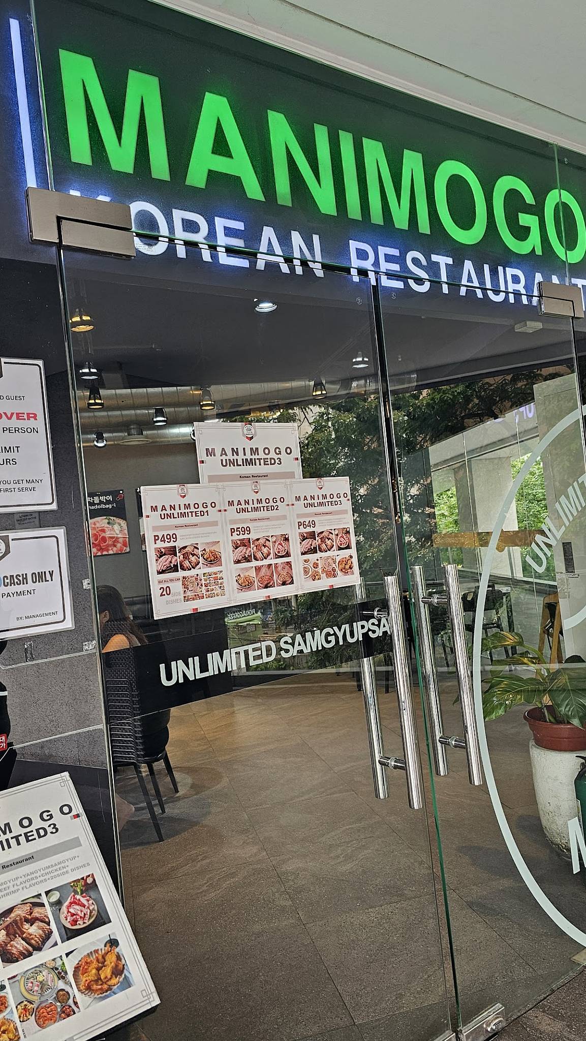 Menu at MANI MOGO KOREAN RESTAURANT WITH DAEGA, Cebu City