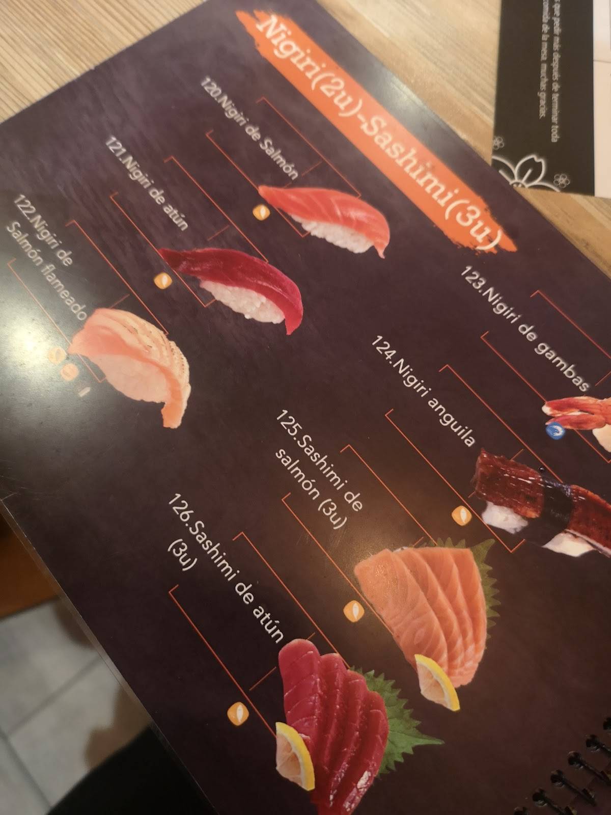 Carta del restaurante Buffet MATUYA, Granada