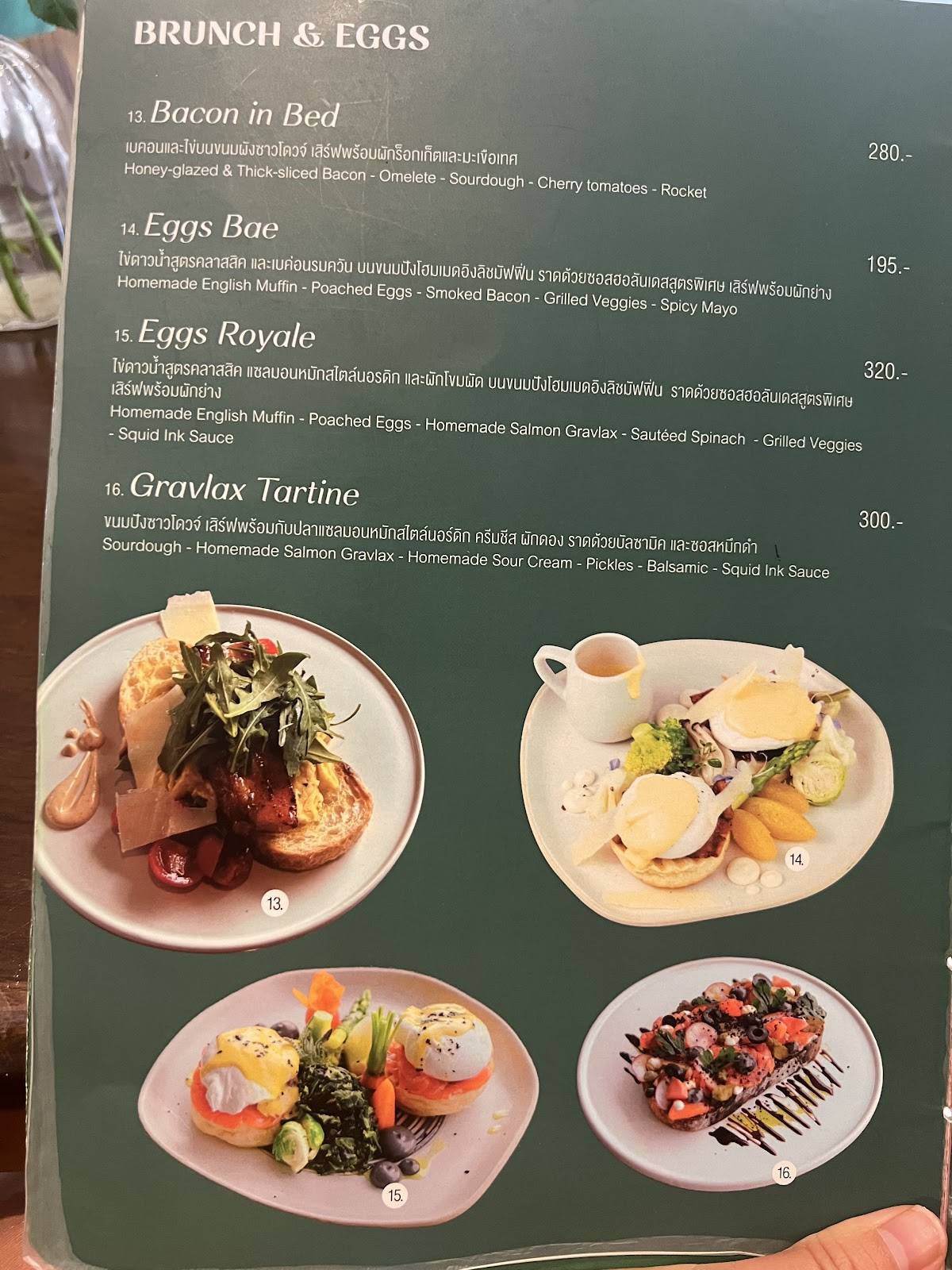 Menu at MITTE MITTE Chiangmai - Cafe & Brunch, Chiang Mai