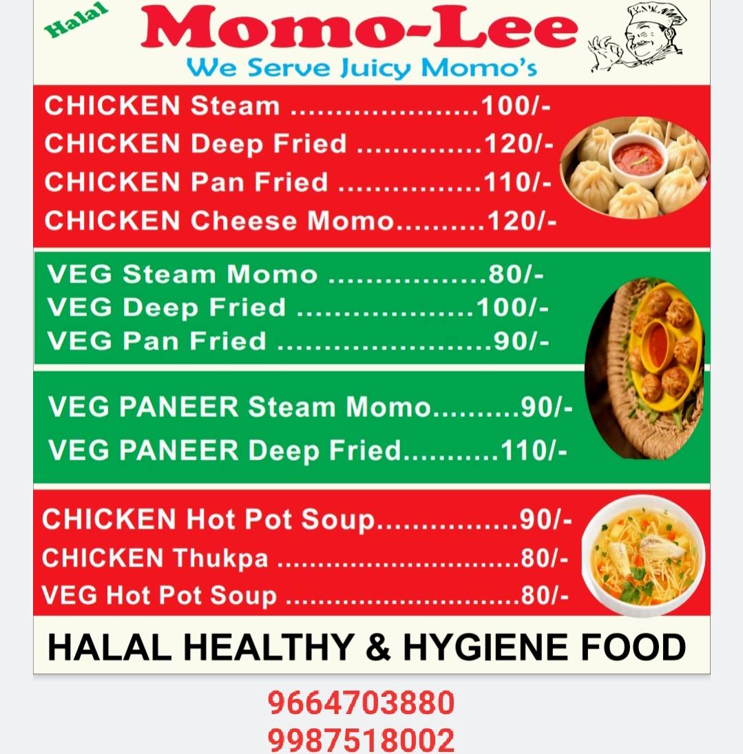 Menu at "MOMO LEE", Mumbai