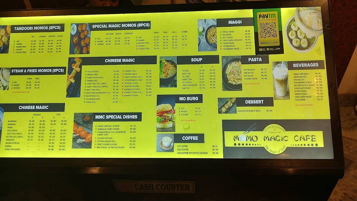 Menu at MOMO MAGIC CAFE, Purnea
