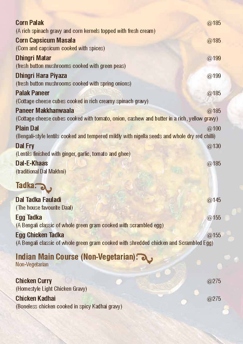 Menu at MOZAIK BBQ Grill, Kolkata, 6