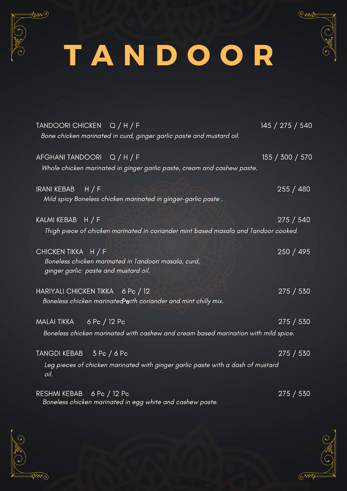Menu at MRA Restaurant,Bakery & Cafe, Thalassery
