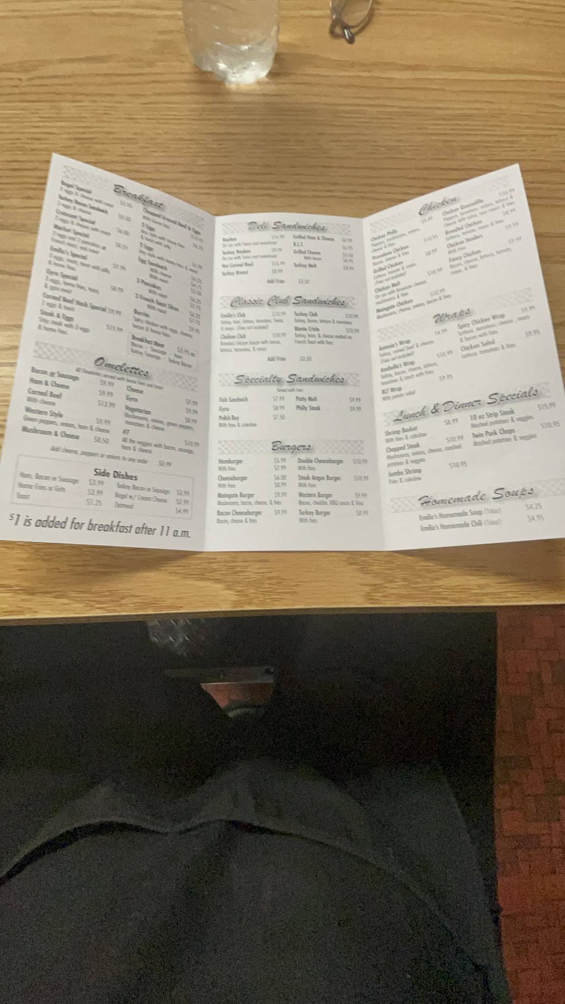 Menu at Main Gate Restaurant, Cleveland