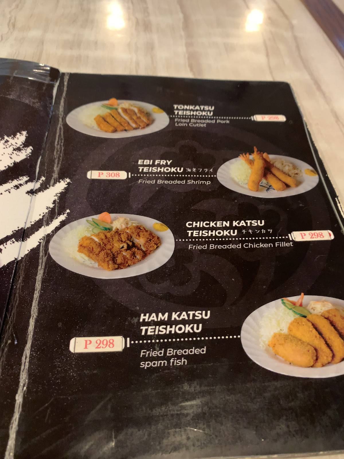 Menu at Yamazaki Ramen House & Japanese Grocery restaurant, Makati