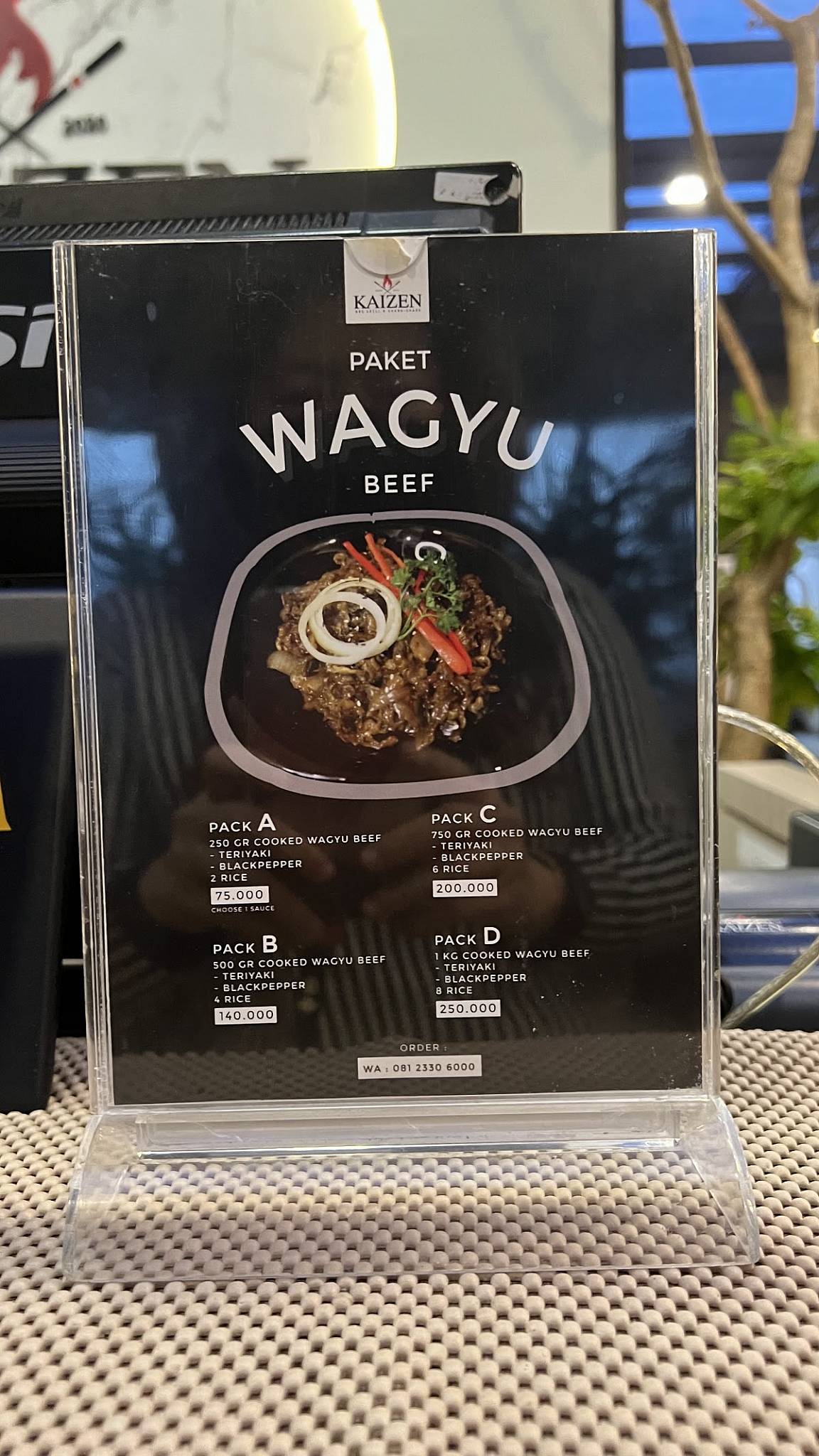 Carta de Kaizen All You Can Eat BBQ Grill & Shabu-Shabu, Malang