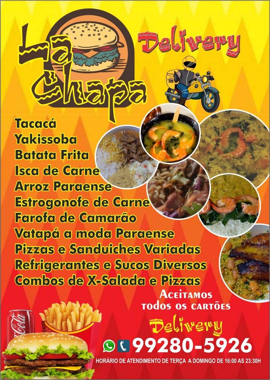 Menu em Chapa Mix restaurante, Manaus