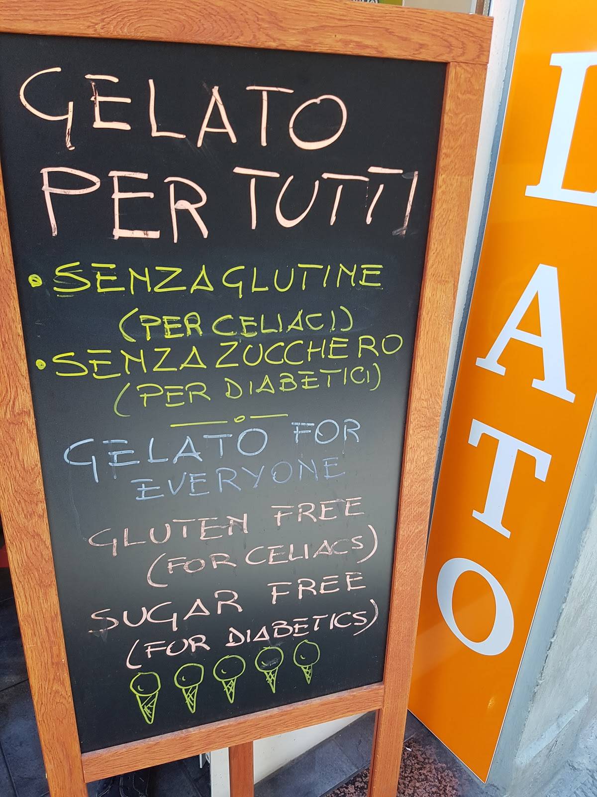 Menu da Marco Ottaviano Il Gelato Gourmet ristorante, Firenze