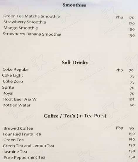 Menu at Marina Seaview Restaurant, Lapu-Lapu City, MEPZ 1 Skywalk