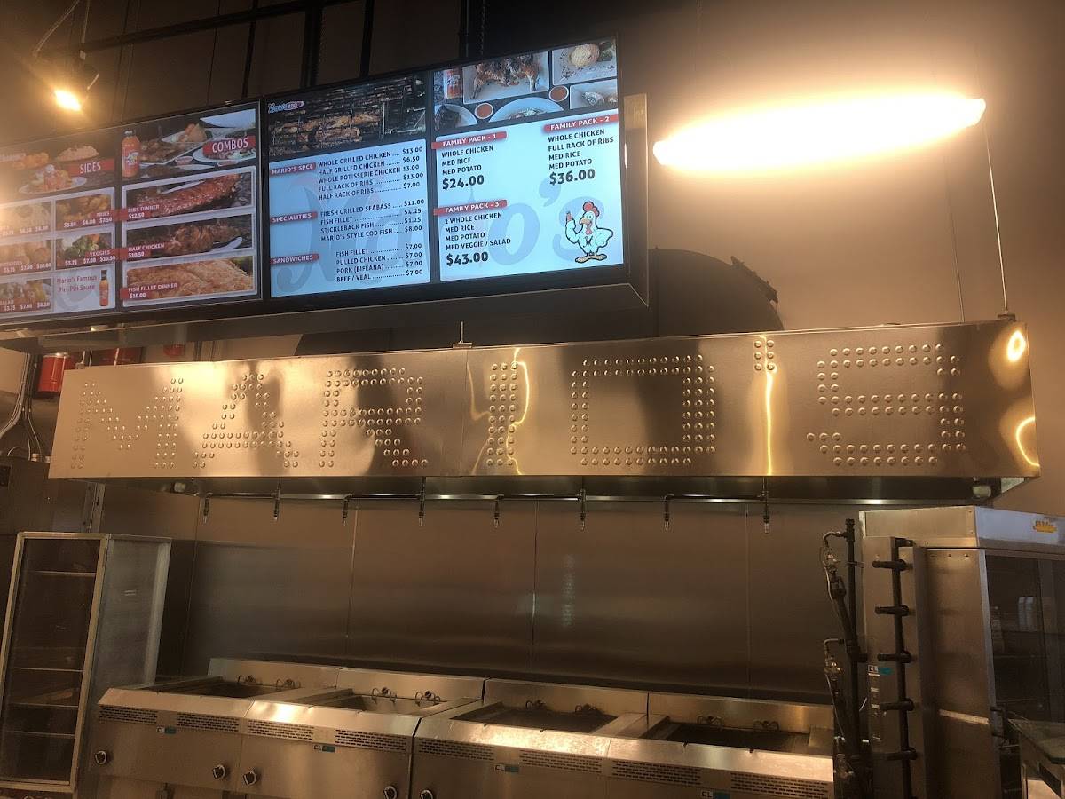 Menu at Mario’s bbq Oakville, Oakville