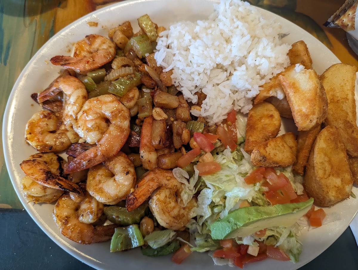 Menu at Mariscos La Playa restaurant, Santa Fe