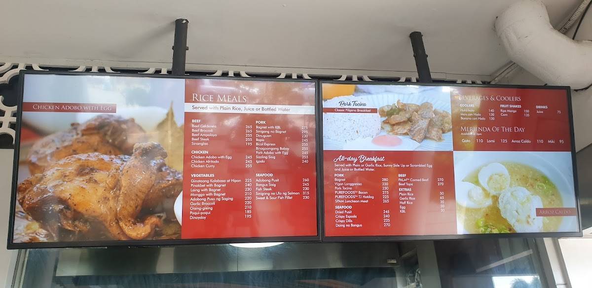 Menu at Marsha's Delicacies cafe, Bantay, HCQ9+R9G