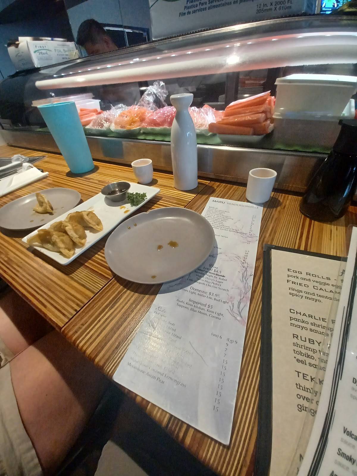 Menu at Maru Ichi restaurant, Hendersonville