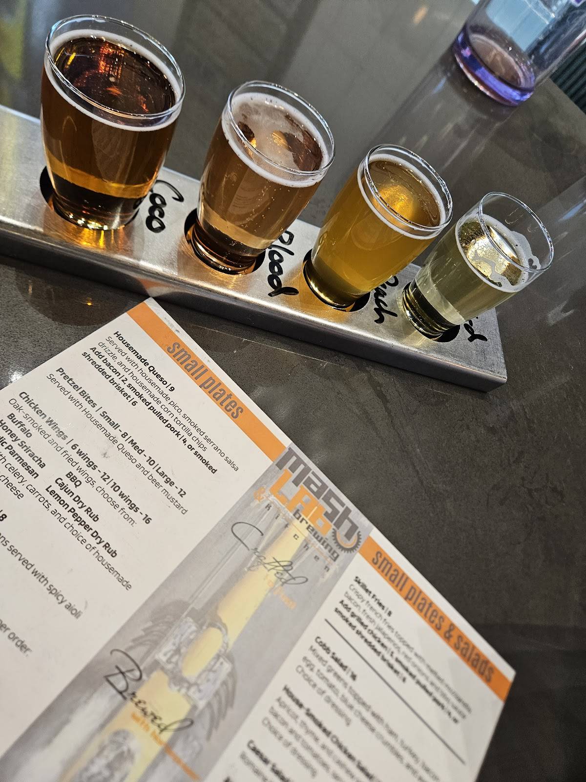 Menu at Mash Lab Brewing & Kitchen pub & bar, Windsor