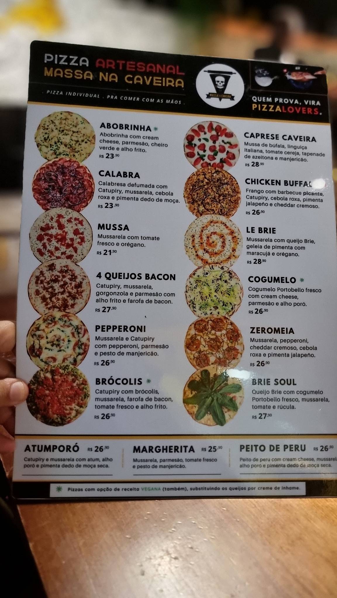 Carta del restaurante Massa na Caveira - Bragança Paulista, Bragança ...