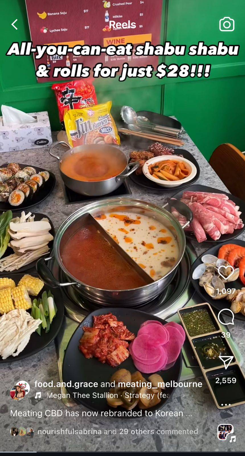 Menu at Meating Korean Hotpot (ShabuShabu) & Roll Buffet CBD restaurant ...
