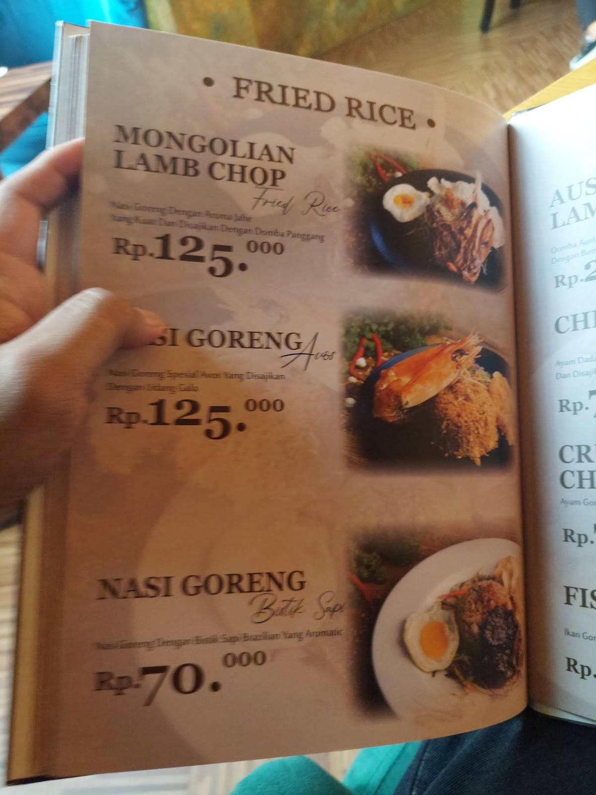 Menu at Avos Coffee & Resto restaurant, Medan