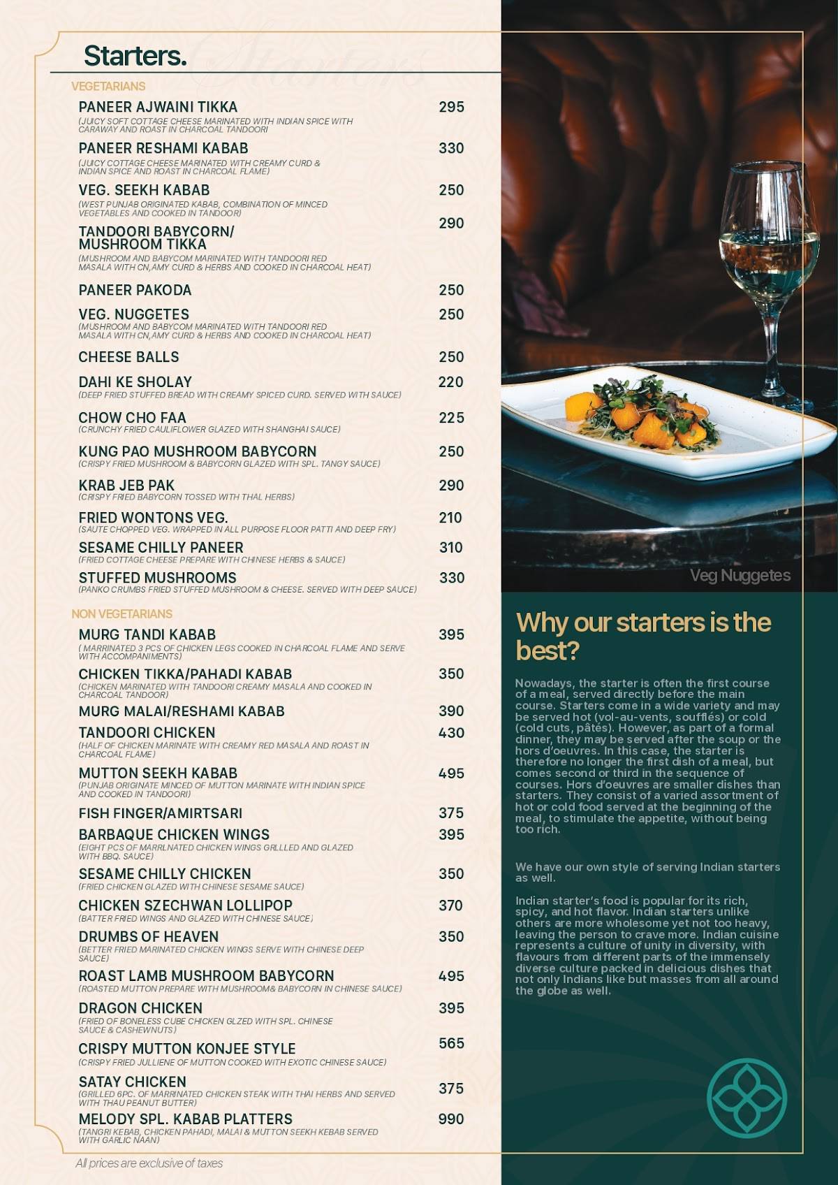 Menu at Melody Restaurant, Cafe and Banquet, Patna