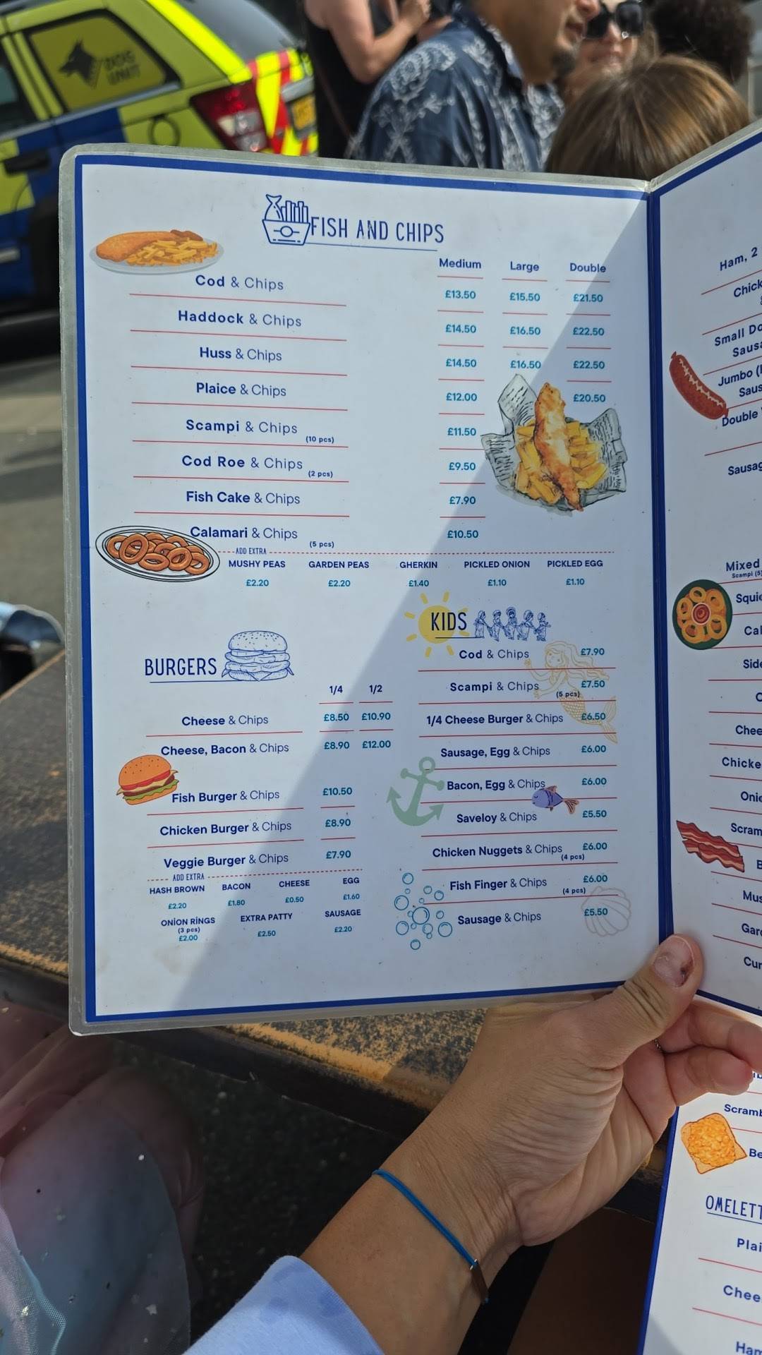Menu at Mermaid Fish & Chips Restaurant, Hastings