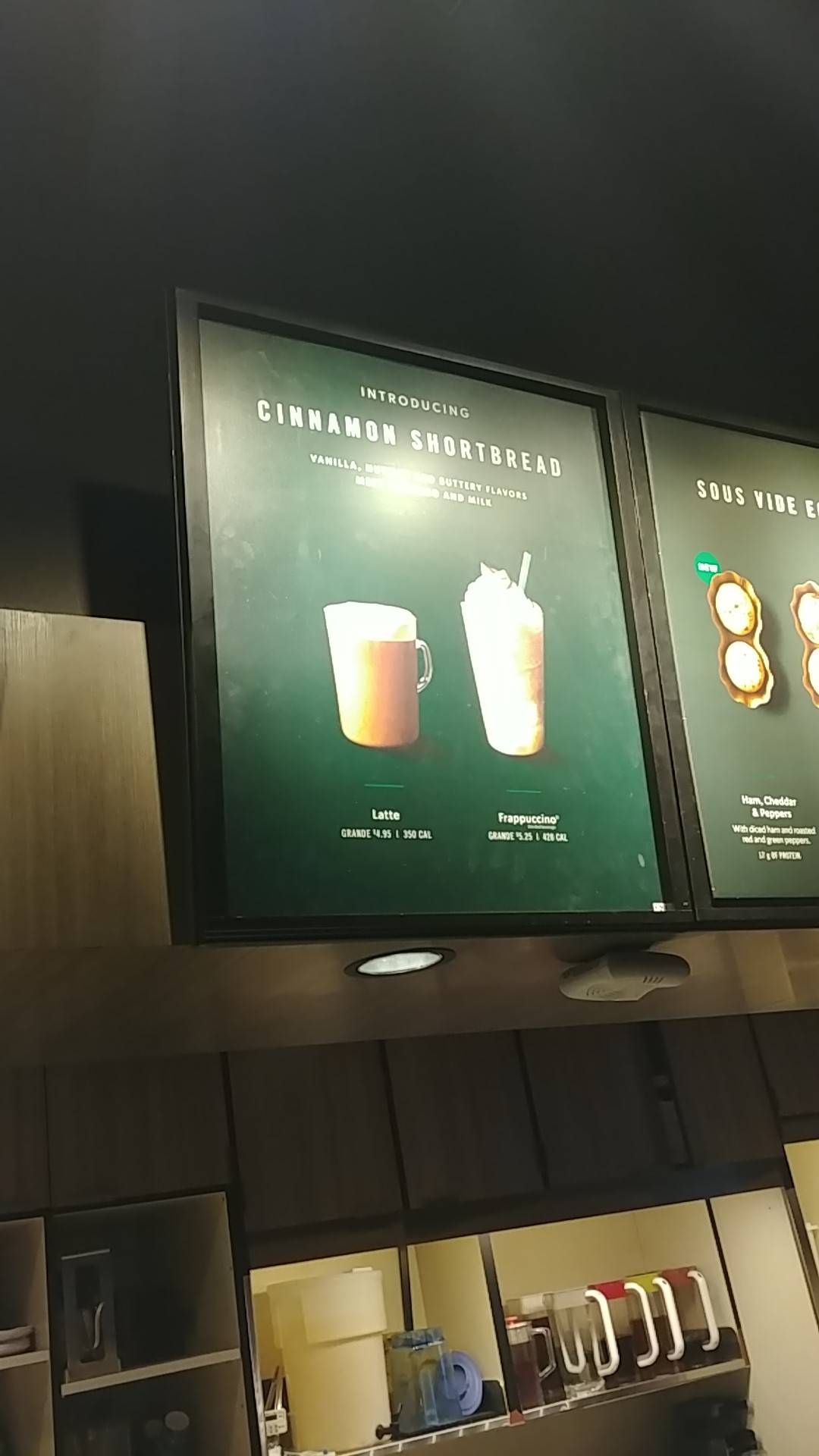 Menu at Starbucks, Mesa, 1855 S Stapley Dr