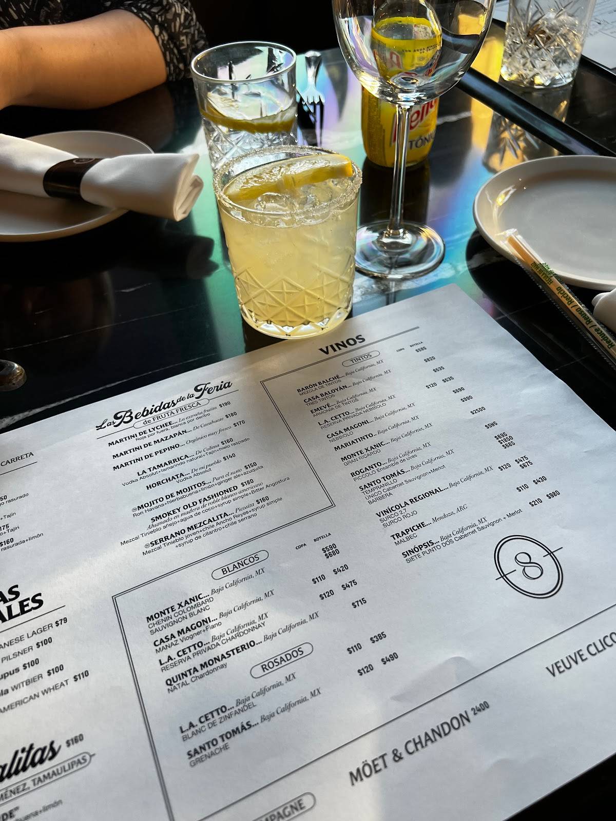 Carta del restaurante BODEGA 8, Mexicali