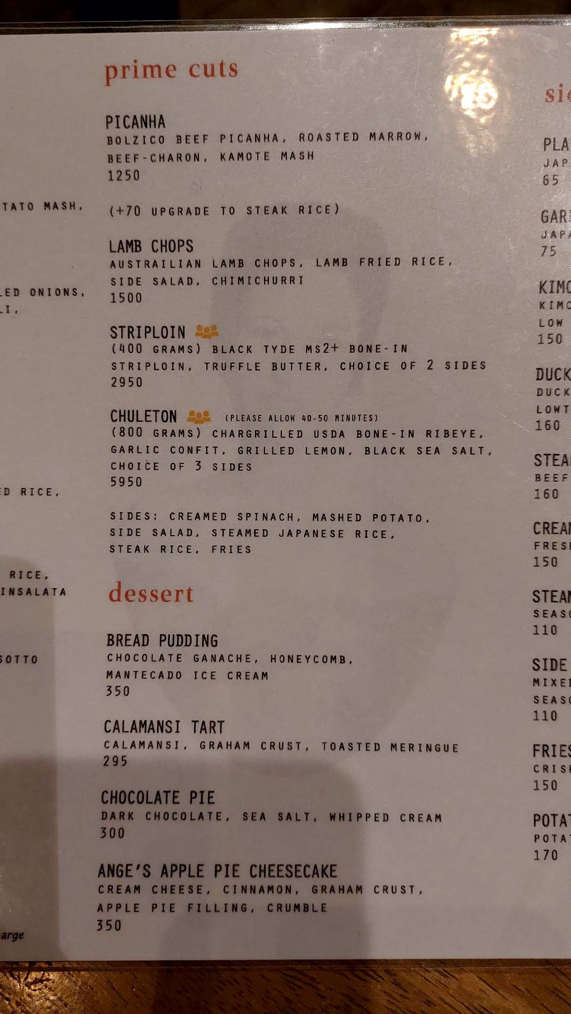 Menu at Mijo Comfort Food restaurant, Makati