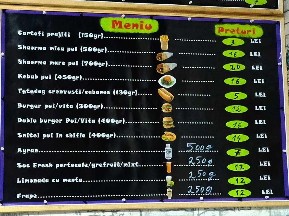 Speisekarte von Mini Fast Food, Mangalia