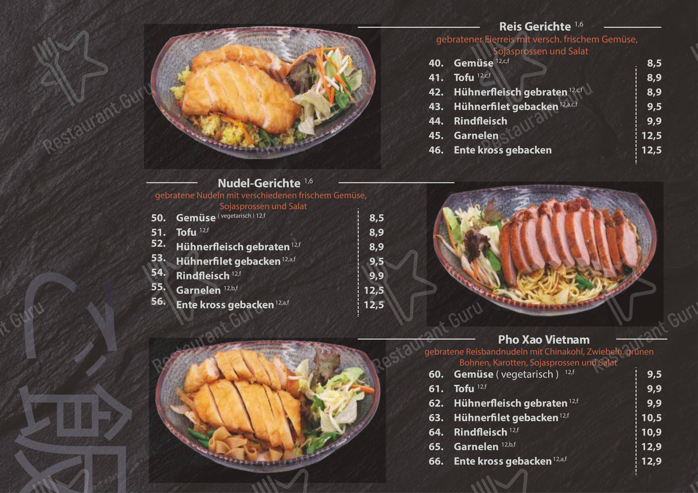 Speisekarte von Miss Hoian Restaurant, Amberg