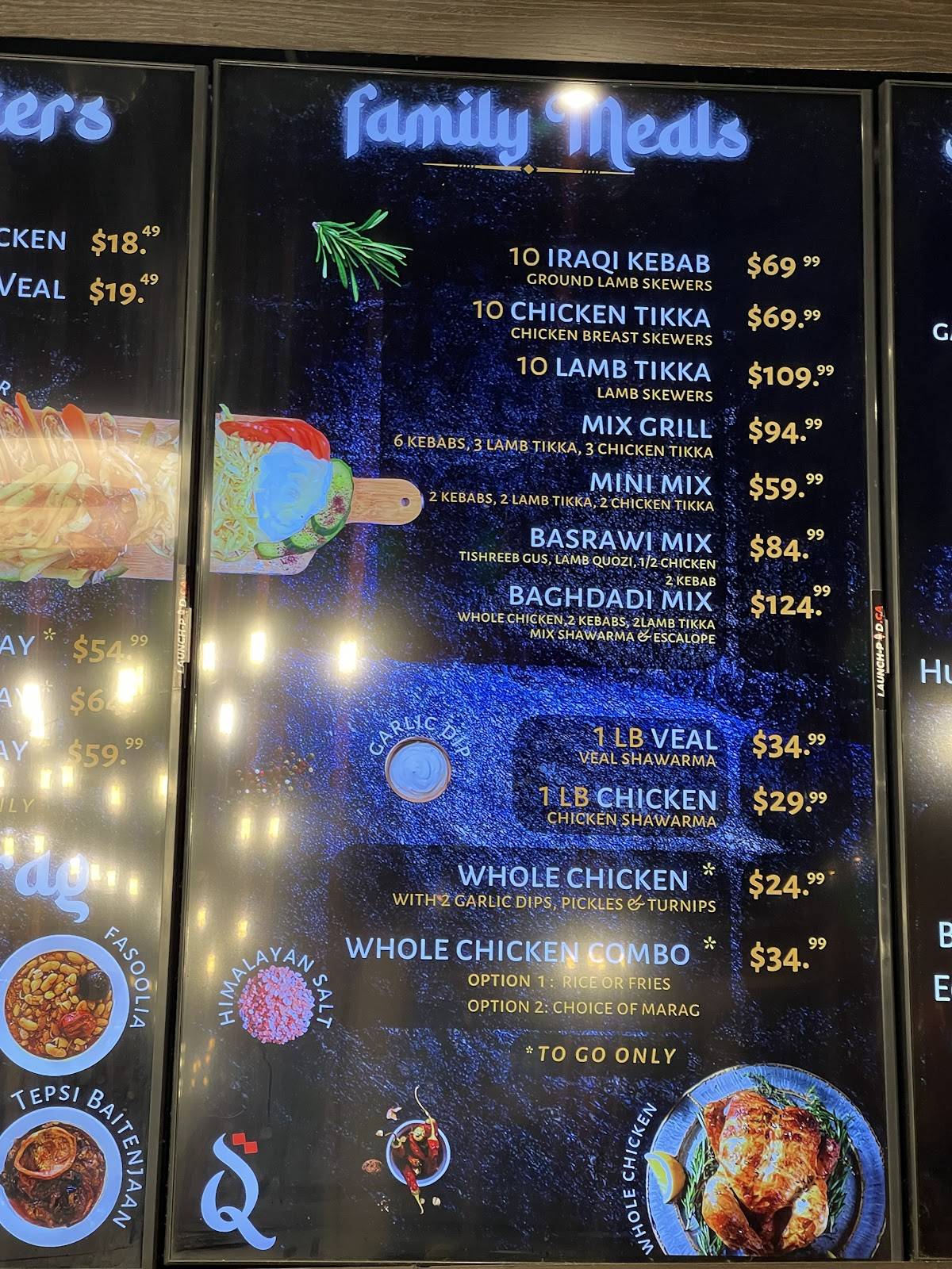 Menu at Sumaq Iraqi Charcoal Grill - Mississauga Order Online ...