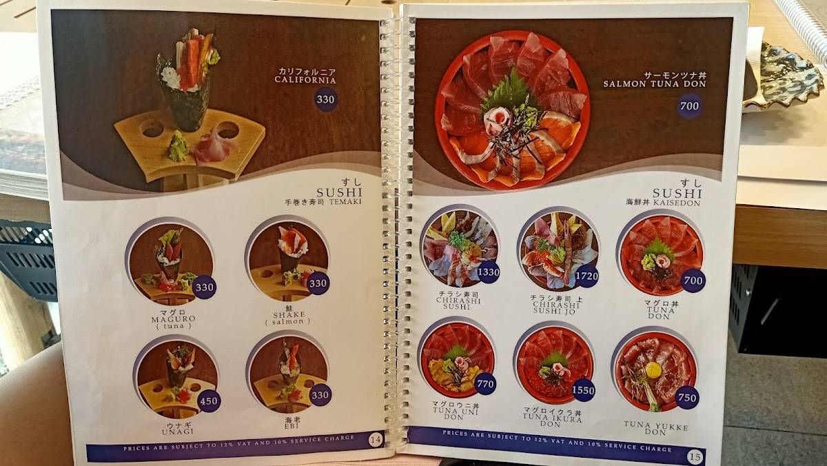 Menu at Miyazaki Japanese Restaurant, Muntinlupa, C2FG+CQF