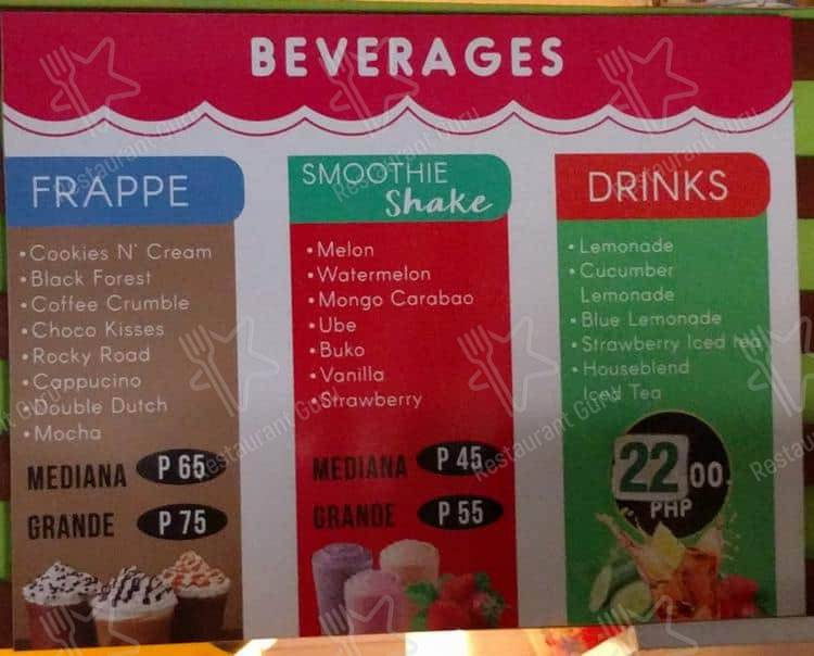 Menu at Mom's Kitchen restaurant, Quezon City