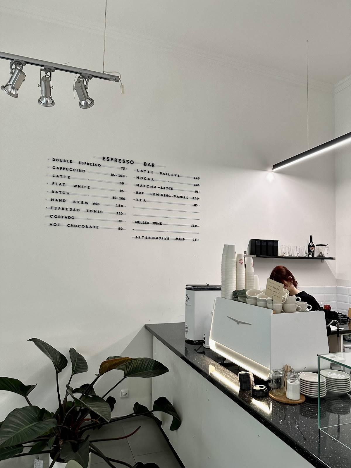 Menu at Monkey Coffee House, Prague, Opletalova 922/8