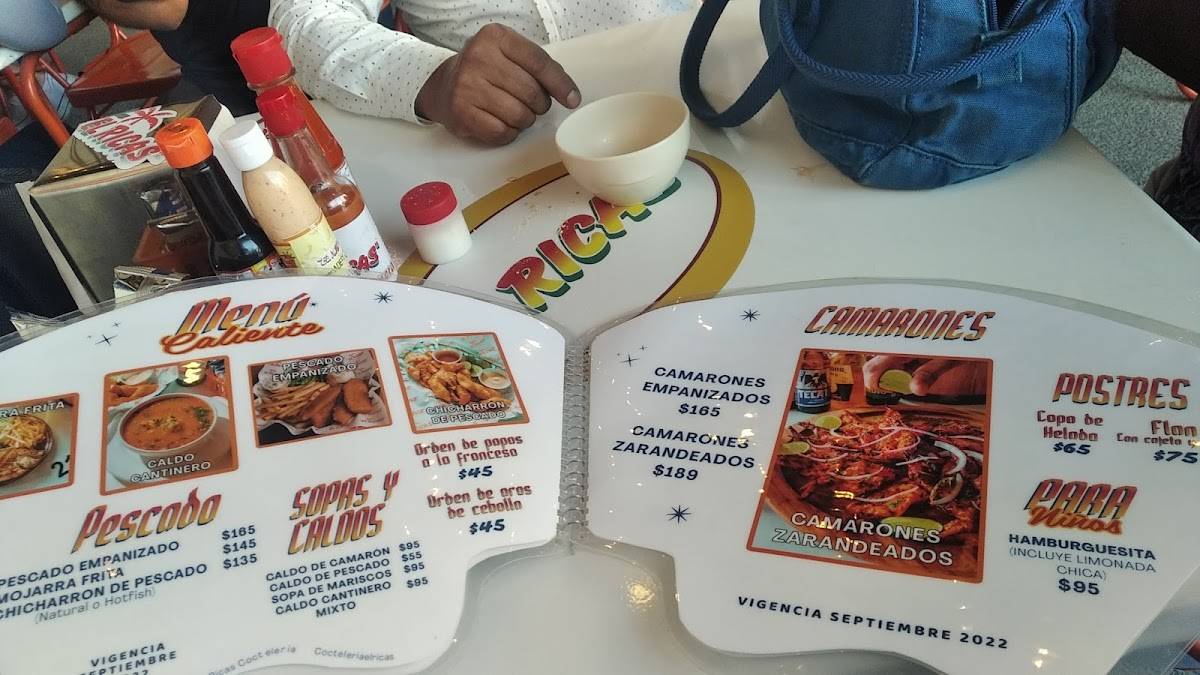 Carta del restaurante EL RICAS, Monterrey