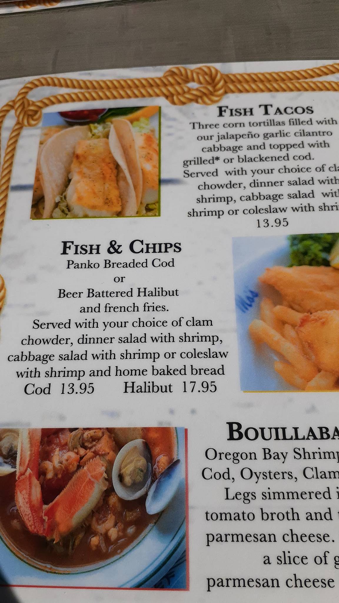 Menu at Mo's Seafood & Chowder - Lincoln City restaurant, Lincoln City
