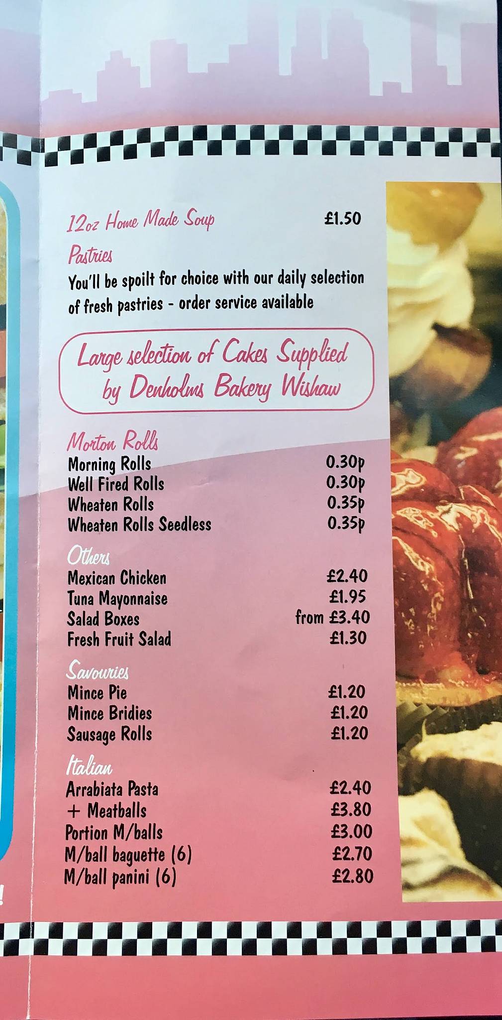 Menu at The Upper Crust Sandwich Shop Motherwell fast food, Motherwell ...