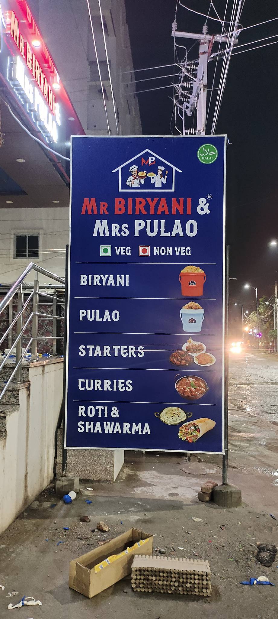 Menu at Mr Biryani & Mrs Pulao, Hyderabad