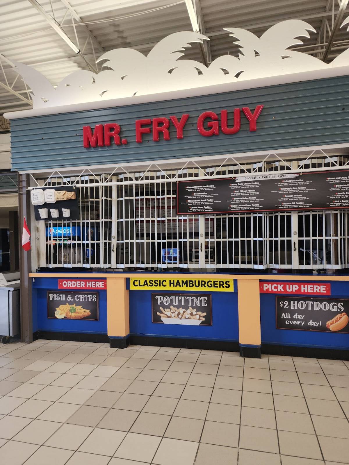Menu at Mr. Fry Guy fast food, Pembroke