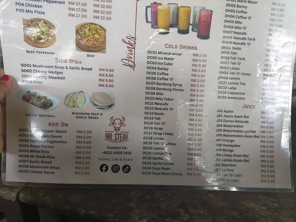 Menu at Mr Steak Seksyen 13 (Formerly Mr Steak House) restaurant, Shah ...