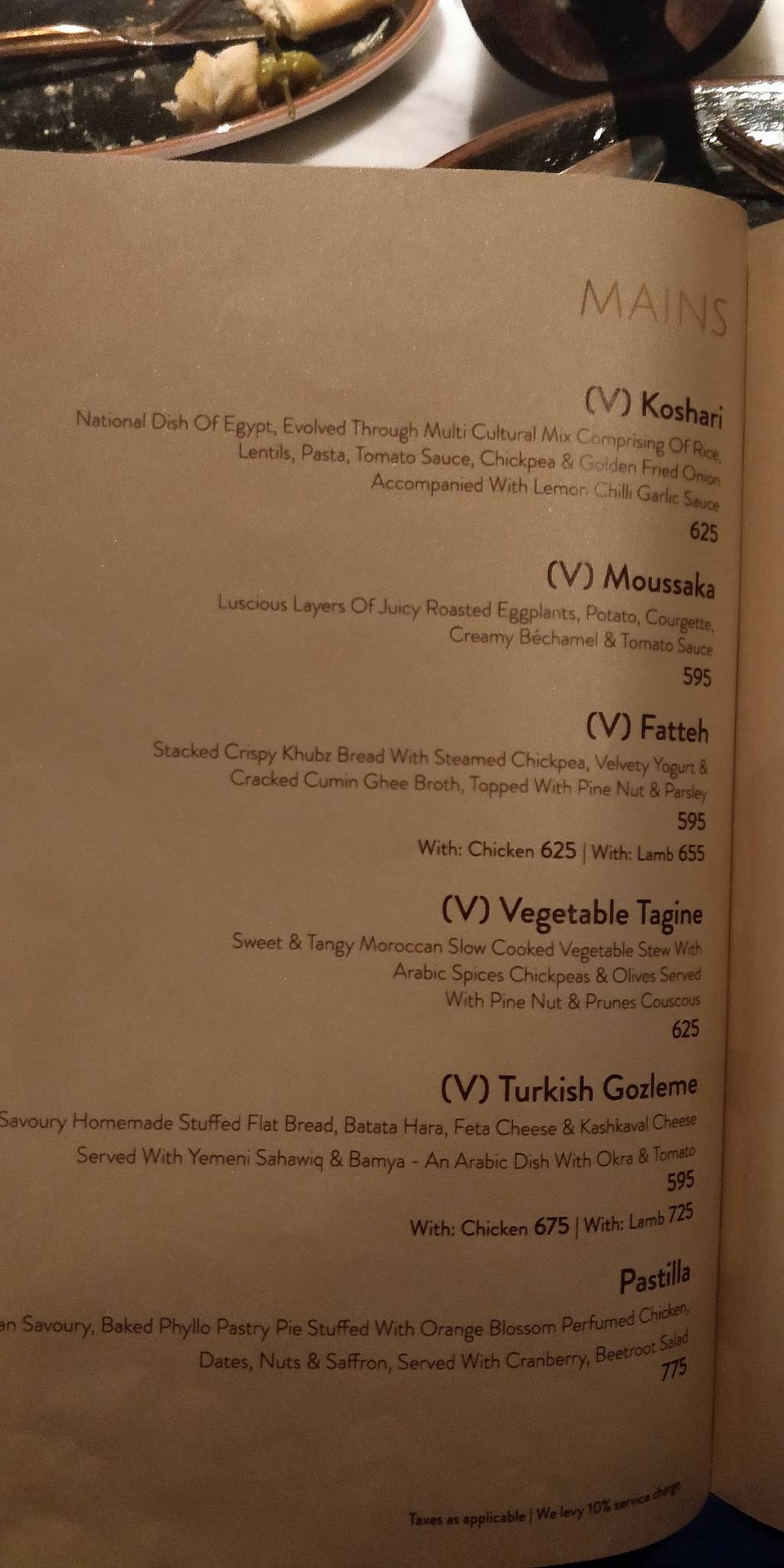 Menu at Bayroute BKC, Mumbai, G-2B