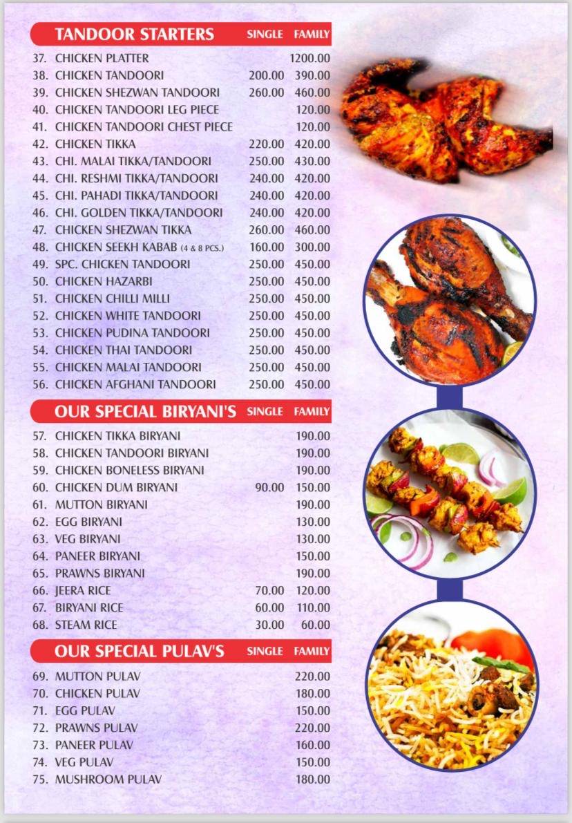 Menu at Royal Dine, Mumbai, Kalpak Estate