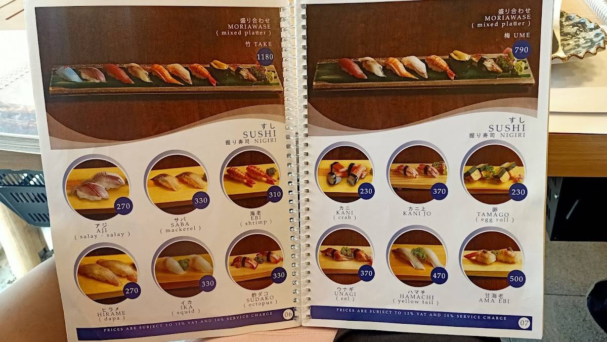 Menu at Miyazaki Japanese Restaurant, Muntinlupa, C2FG+CQF