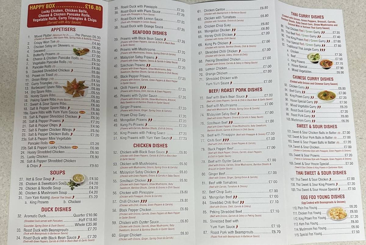 Menu at NEW Buckpool Chinese Takeaway fast food, Buckie