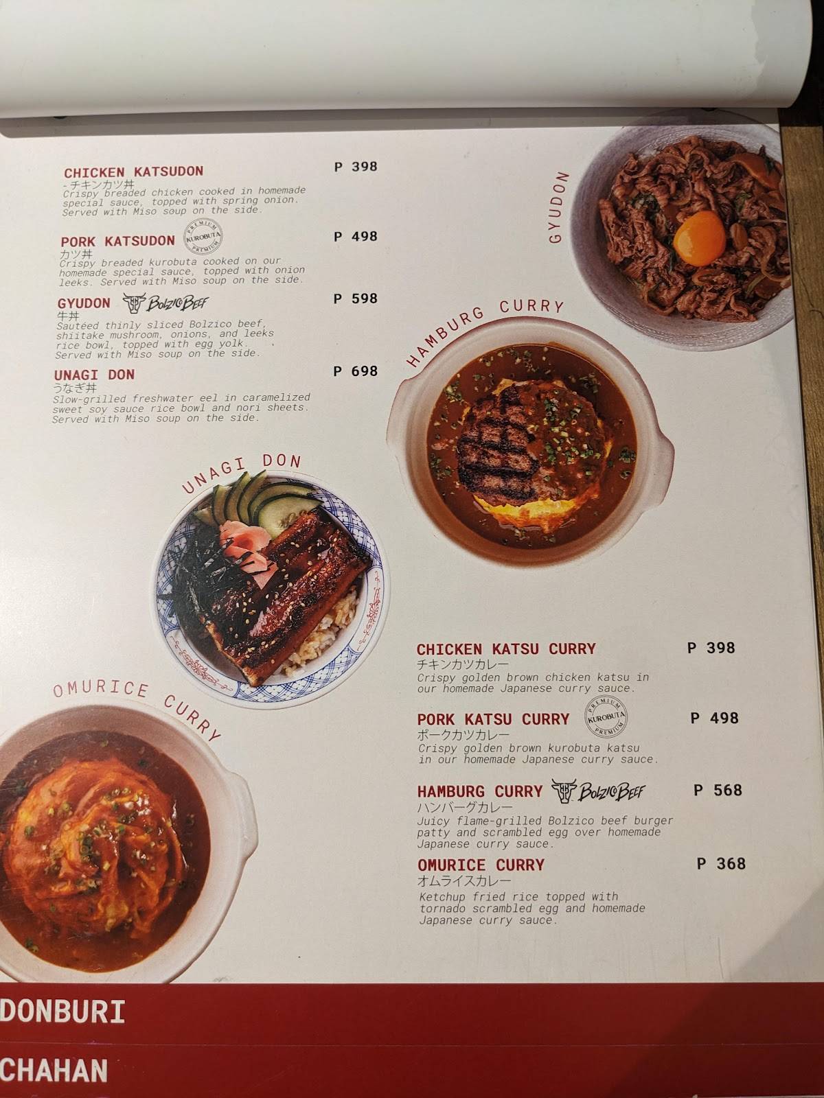 Menu at Nagi Izakaya - The Podium restaurant, Pasig