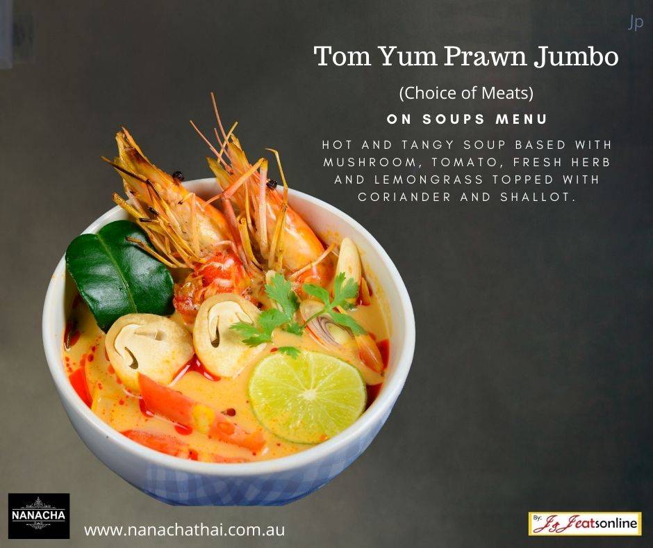 Menu at Nanacha at Thai Restaurant, Gorokan