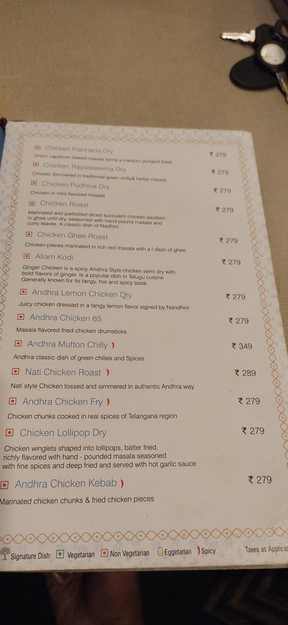 Menu at Nandhini Deluxe - Andhra Restaurant - Banashankari, Bengaluru, 108